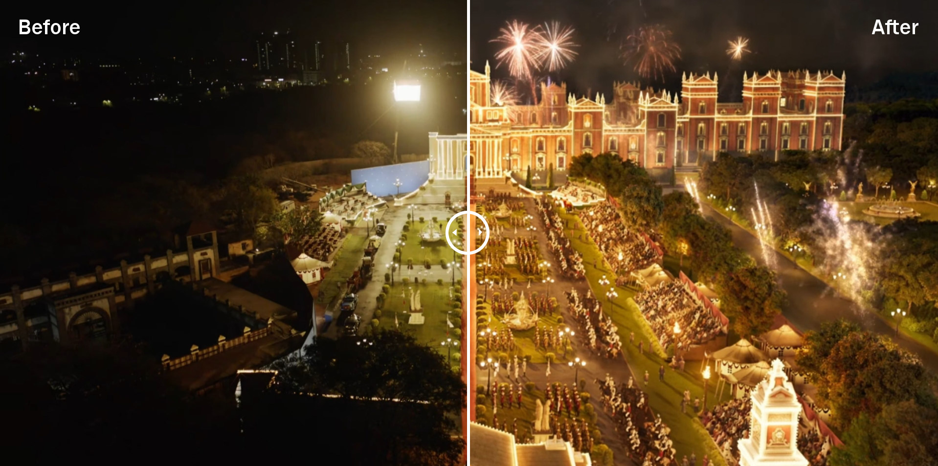 'RRR' (2022) - Makuta's VFX Breakdown of Set Extensions from the ...