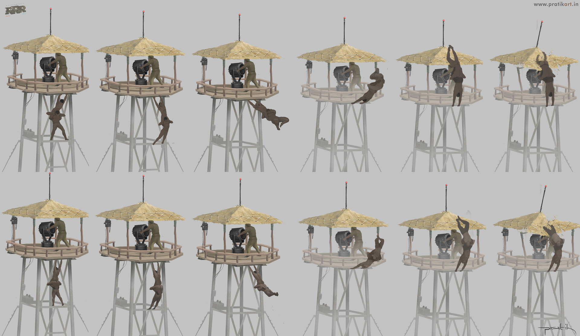 'RRR' (2022) - Character Design, Look Development and Key Frame Art by ...